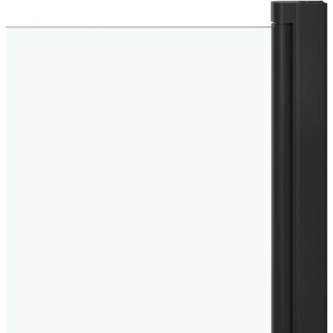 Cabina de ducha de baño ESG 68 x 130 cm negro 020003130