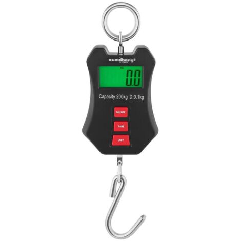 Báscula de gancho - 200 kg / 100 g - LCD