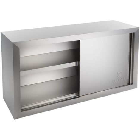 Mueble de pared de cocina profesional de acero inoxidable 120 x 40 x 65 ...