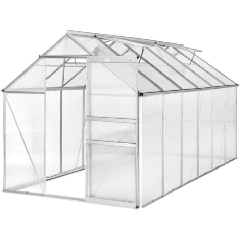Invernadero de jardín herramientas de jardinería aluminio 375 x 185 x ...