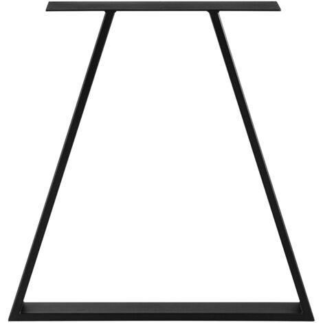 Juego de 2 patas de mesa triangulares de acero 72 x 55 x 6 cm