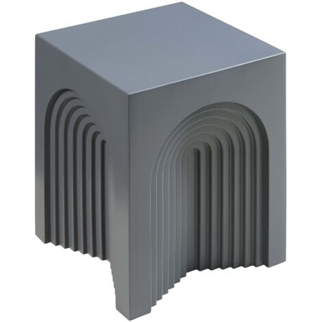 Mesa auxiliar 45 x 35 x 35 cm gris mate 030010909