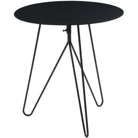 Mesa auxiliar 45 x 43 cm metal negro 030010938