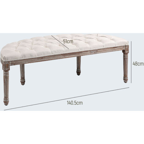 Half circle ottoman bench store