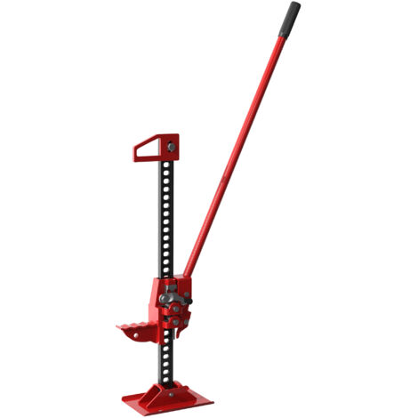 "HOMCOM 48"" 3 Tonne High Lift Farm Jack for 4x4 Tractors Trucks, Red"