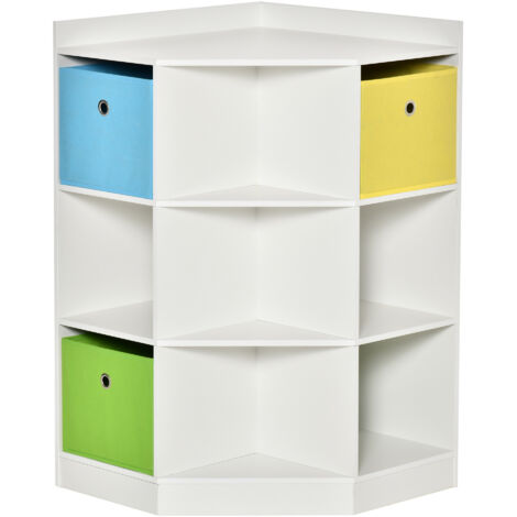 Toy organizer with bookshelf store