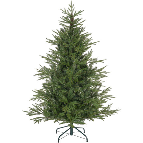 HOMCOM Artificial Christmas Tree with Realistic Hinged Branches, Green 5ft