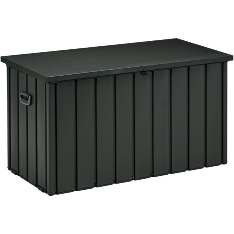 Outsunny 450L Outdoor Storage Box Waterproof with Wheels and Handles
