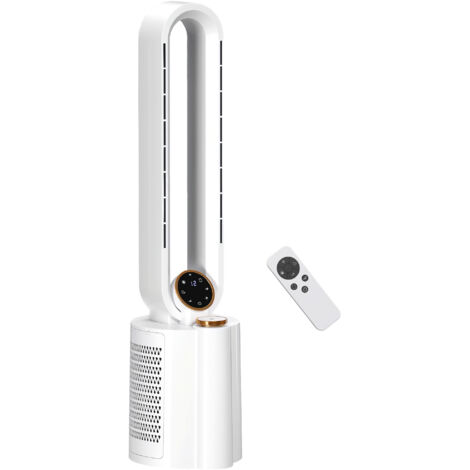HOMCOM Bladeless Tower Fan with UV Sterilisation & Humidifier, Oscillation