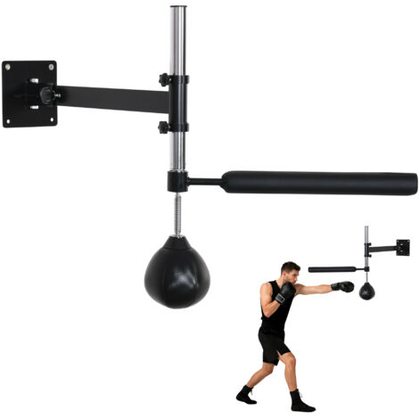 HOMCOM Adjustable Speed Bag Wall Mount, Boxing Equipment
