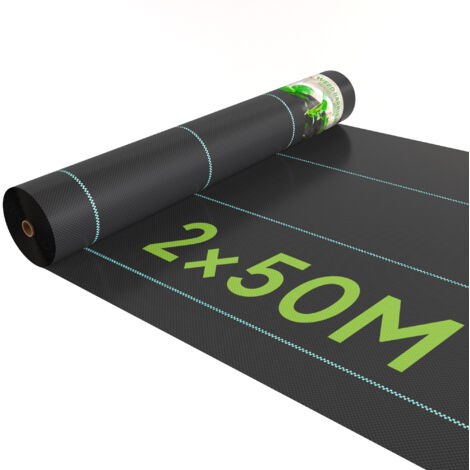 Outsunny 2 x 100m Weed Membrane, Heavy Duty Weed Control Membrane