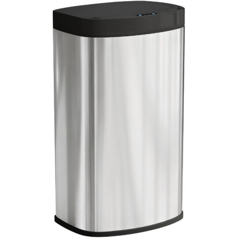 HOMCOM Automatic Kitchen Bin with Soft-Close Lid, 55L Sensor Wastebasket