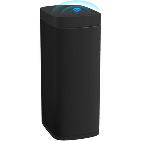 HOMCOM 50L Sensor Bin, Touchless Kitchen Bin, Battery Operated, Black