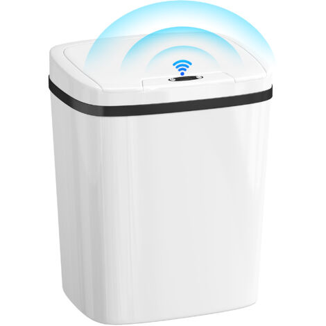 HOMCOM 15L Sensor Bin, Automatic Touchless Kitchen Bin, Battery Operated
