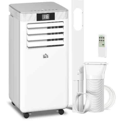 HOMCOM 10000/7000 BTU Mobile Air Conditioner Portable AC Unit w/ RC ...