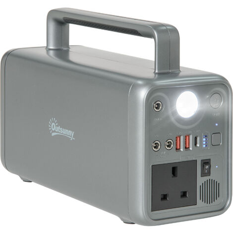 Outsunny 230.4Wh Portable Power Station with AC Outlets USB/PD/CAR Ports