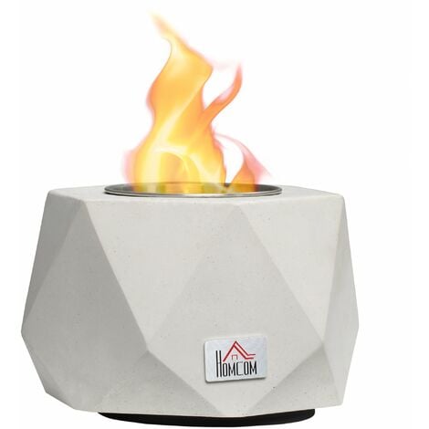 HOMCOM Tabletop Fire Pit, Indoor Fire Pit 15cm Table Top Fire Pit Bowl ...