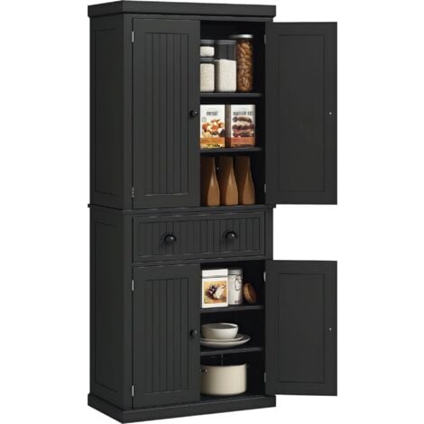 Freestanding Kitchen Storage Cabinet W/ Drawers Cupboards Shelves Home ...