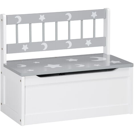 Kids wooden storage bench store