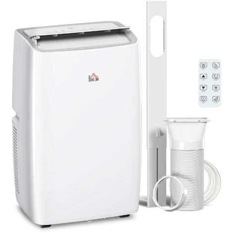 HOMCOM 12,000 BTU Portable Air Conditioner Unit with Remote, 24H Timer ...