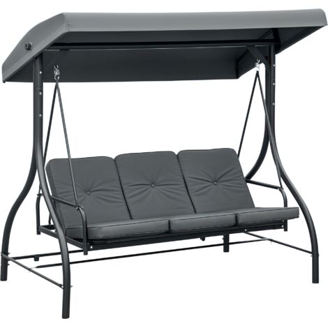3 person swing bed with canopy store