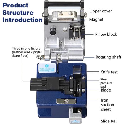 GOECO FC-6S FTTH Optical Fiber Cutter, High Precision Cold Connection ...