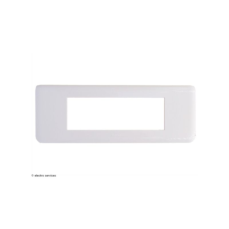Plaque horizontale Mosaic Legrand 6 modules Finition: Blanc