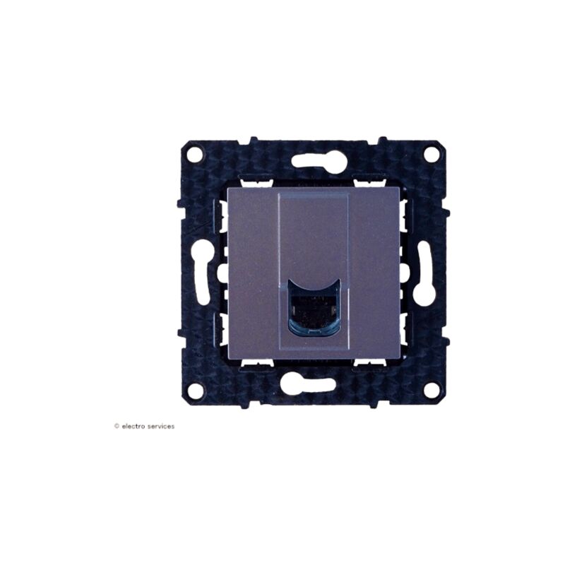 Prise RJ45 cat. 6 FTP Evolution Arnould Finition: Magnesium