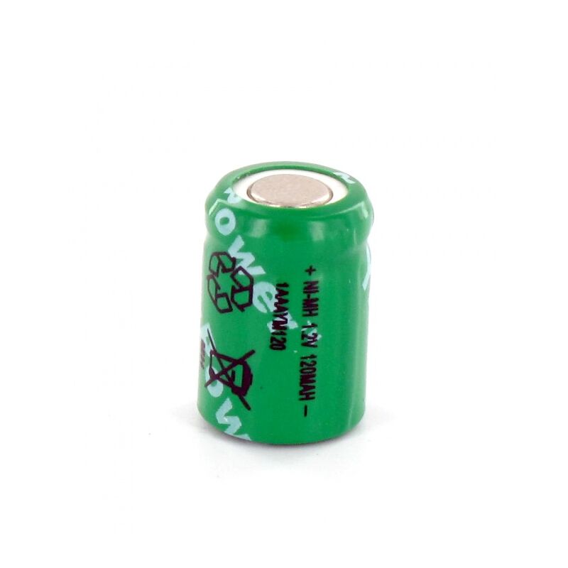 Accu Yuasa 1/3AAA 1.2V 120mAh NiMh 1AAAYM120 + cosses à souder