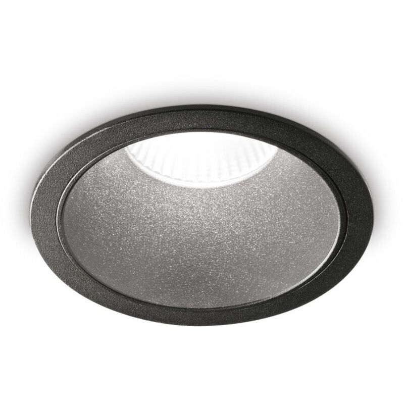 Ideal Lux GAME Downlight Encastré Rond Noir 2700K