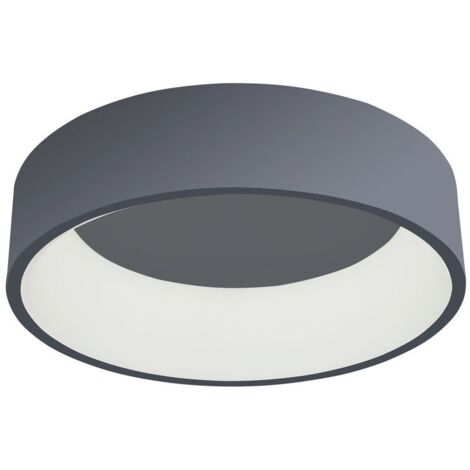 Italux Chiara - Plafonnier encastré à LED moderne gris, blanc chaud ...