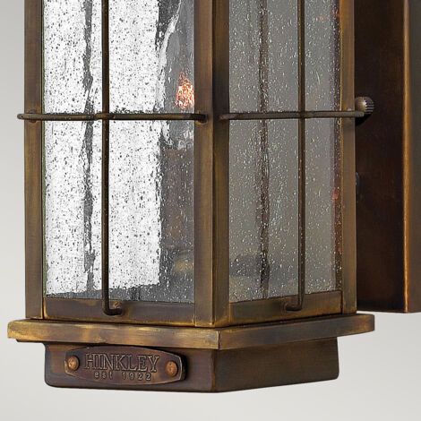 Petite lanterne extérieure IP44 Elstead Bingham finition Sienna E14 ...