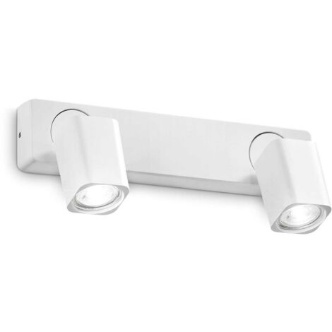 Ideal Lux RUDY Spot de plafond double à 2 lumières, blanc