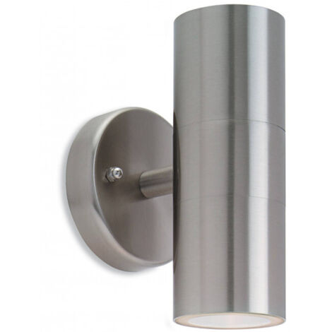 Firstlight Fusion - Applique à 2 lumières en acier inoxydable IP44, GU10