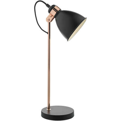 DAR FREDERICK - Lampe de travail Task Noir & Cuivre