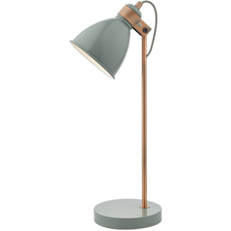 DAR FREDERICK - Lampe de travail Task Gris & Cuivre