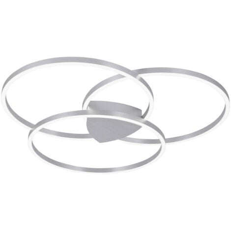 Paul Neuhaus Q-Kate Plafonnier semi-encastré à LED intégré en aluminium, 3 LED 18 W, intensité ...