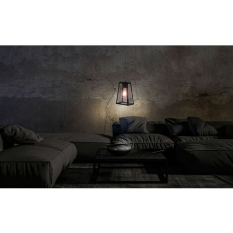 Naeve ALEX Lanternes Suspension Plafonnier Noir 1xE27