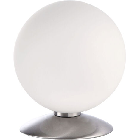 Paul Neuhaus Bubba Lampe de table Globe en acier, 1 ampoule G9 à intensité variable