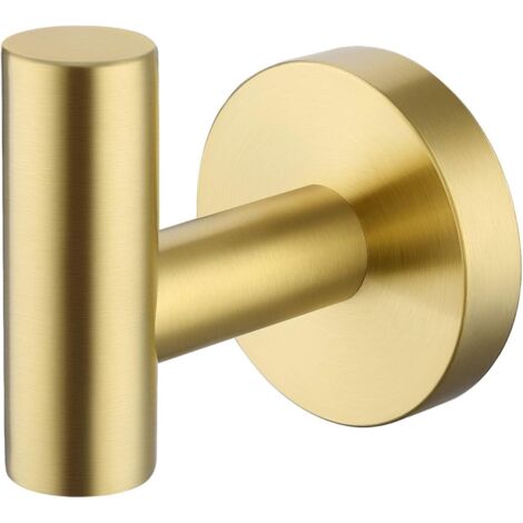 SHINING HOUSE Perchero de baño de acero inoxidable 304 dorado Perchero ...