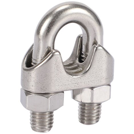 SHINING HOUSE 15 abrazaderas de cable de acero, abrazaderas de cable de acero inoxidable 304 ...