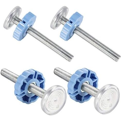 Azul, paquete de 4 puertas para bebés acoplables con eje roscado M10 ...