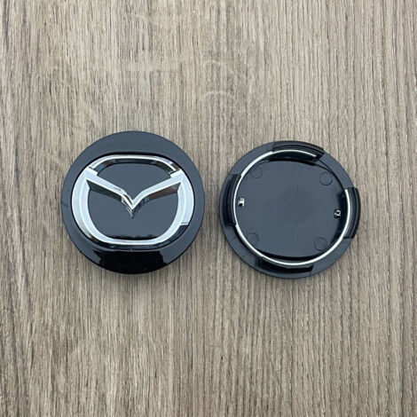 (Negro) 4 piezas Mazda Car Hub Cap 57 mm Car Hub Cap Wheel Center ...