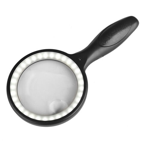 Lupa, Lupa de Lectura 30x, 60x, Lupa con 33 Luces LED, Lupa LED, Lupa ...