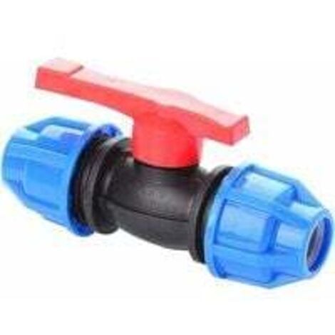 Válvula de bola de polietileno MDPE de 20 mm con manguito de compresión. Clasificación de ...