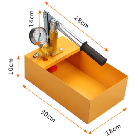Probador de presión de bomba de agua manual de aluminio de 2,5 MPa y 25 kg, máquina de pruebas ...