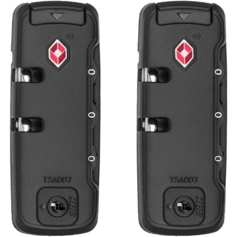 2 candados de seguridad para equipaje, candado TSA para maleta, candado de combinación TSA ...