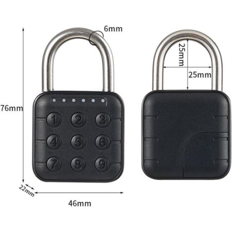 Candado de combinación reiniciable para exteriores con cerradura digital, con código de ...