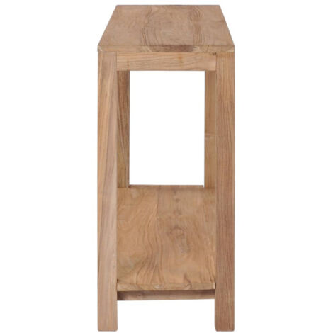 Table console 120 x 35 x 75 cm Bois de teck massif vidaXL