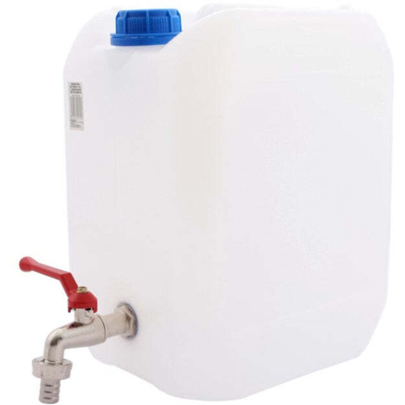 Bidon d'eau en plastique 10L avec robinet en métal